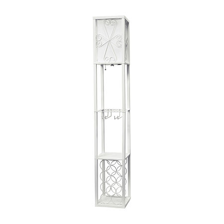 Click here for Simple Designs Floor Lamp Etagere Organizer w/Line... prices