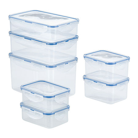 Lock n Lock Easy Essentials Rectangular 14-Pc. Food Storage Container Set - Blue