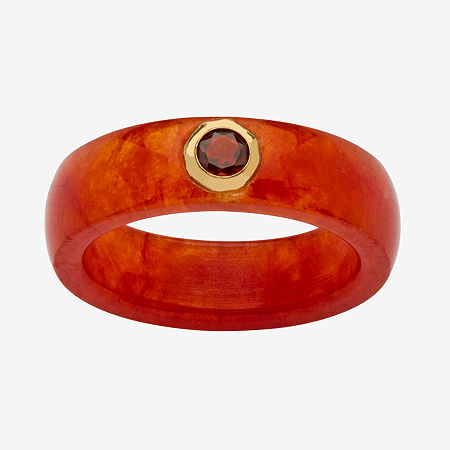 Click here for Womens 6MM Red Jade Band and Genuine Red Garnet Se... prices