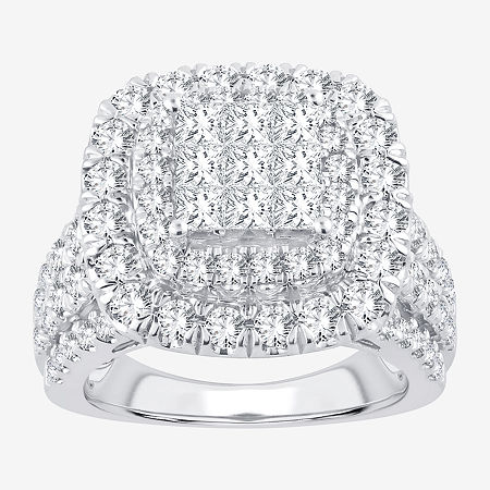 Click here for 3 CT.T.W. Natural Diamond Cushion Shape Side Stone... prices