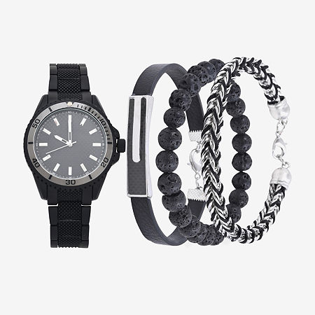 Click here for Mens Black 4-pc. Watch Boxed Set Mac7095jc  One Si... prices