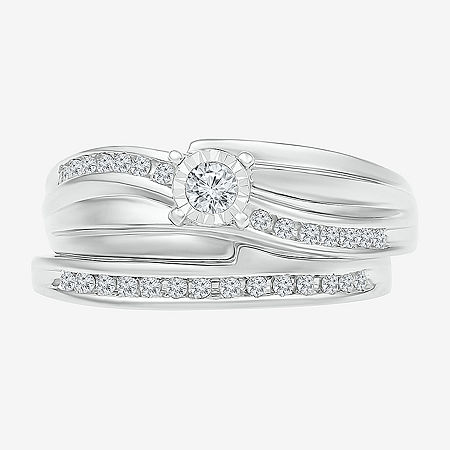 Click here for Womens 1/5 CT. Natural White Diamond Sterling Silv... prices