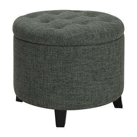 Click here for Designs4Comfort Round Ottoman  One Size  Gray prices