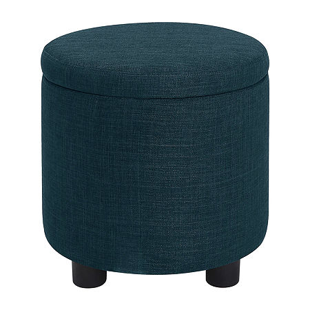 Click here for Designs4Comfort Round Storage Ottoman  One Size  B... prices