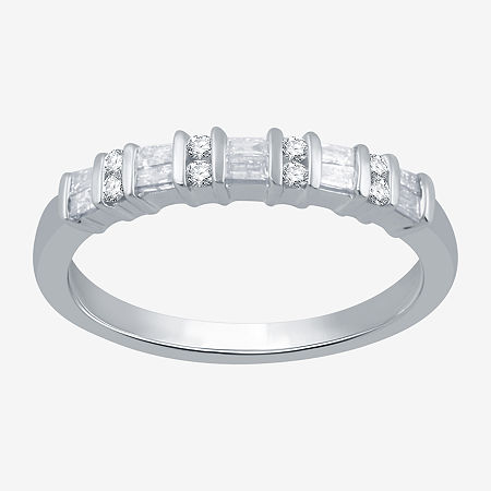 Click here for 1/4 CT.T.W. Natural Diamond 10K White Gold Band  6... prices