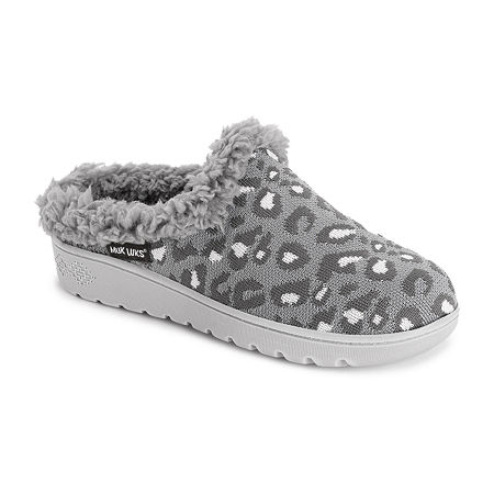 Muk Luks Womens Nony Fly knit Slippers - Medium grey heather