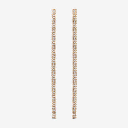 Click here for Bijoux Bar Gold Tone Linear Womens Glass Drop Earr... prices
