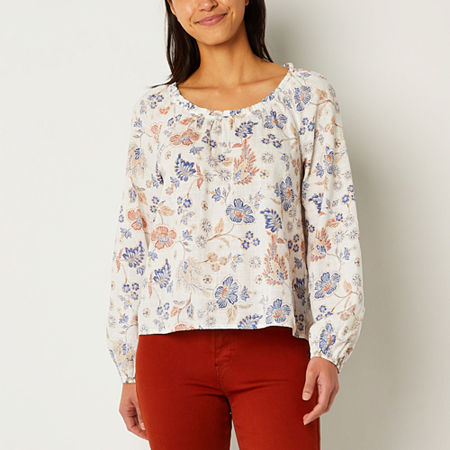 Click here for a.n.a Womens Round Neck Long Sleeve Blouse  Xx-lar... prices