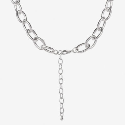 JS Jessica Simpson Silver Tone Womens Glass Alloy Butterfly 18 Inch ...