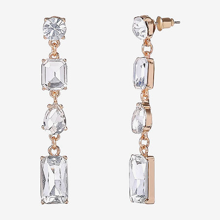 Click here for JS Jessica Simpson Gold Tone Womens Glass Drop Ear... prices