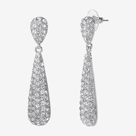 Click here for JS Jessica Simpson Silver Tone Womens Glass Drop E... prices