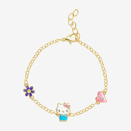 Click here for Womens 18K Gold Over Brass Solid Hello Kitty 6 1/2... prices
