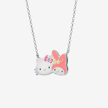 Click here for Hello Kitty Womens Pink Crystal Pure Silver Over B... prices
