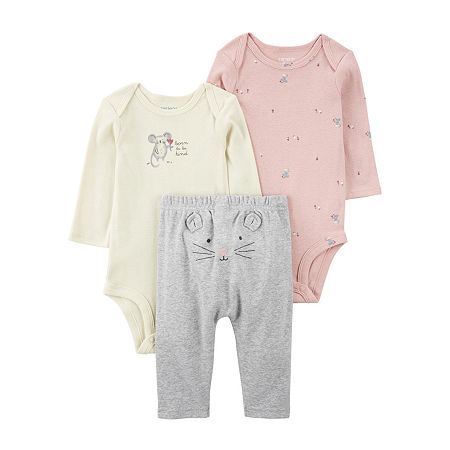 Baby Girl (0-24M) Carters(R) Mouse Born to be Kind Leggings Set
