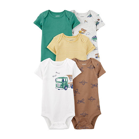 Click here for Carters Baby Boys Crew Neck Short Sleeve Rib Bodys... prices