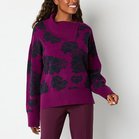 Click here for Liz Claiborne Womens Split Crew Neck Long Sleeve S... prices