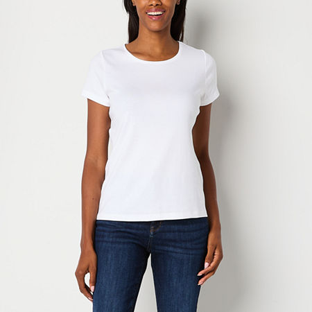 Click here for St. Johns Bay Womens Crew Neck Short Sleeve T-Shir... prices