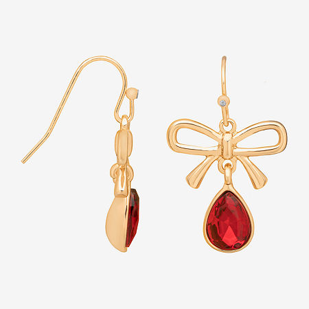Click here for Bijoux Bar Delicates Gold Tone Womens Red Glass Bo... prices