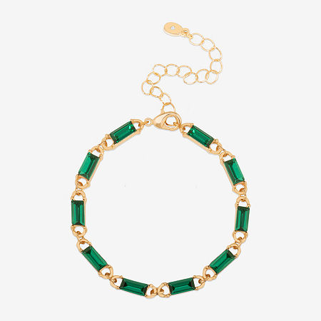 Click here for Bijoux Bar Delicates Gold Tone Womens Green Glass... prices