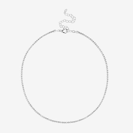 Click here for Bijoux Bar Silver Tone Womens 15 Inch Link Chain N... prices