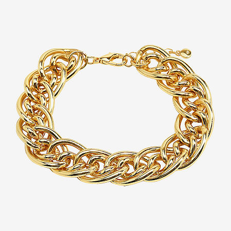 Click here for Bold Elements Gold Tone Womens Link Chain Bracelet... prices