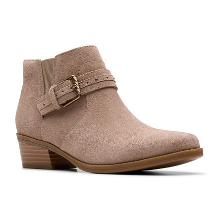 Click here for Clarks Womens Block Heel Booties  10 Medium  Brown prices