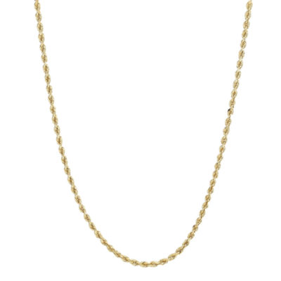 14K Gold Rope Chain Necklace