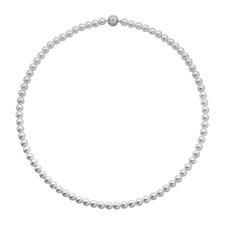 Click here for Womens Simulated White Simulated Pearl Sterling Si... prices