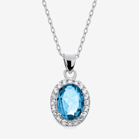 Click here for Womens Genuine Blue Topaz Sterling Silver 18 Inch... prices