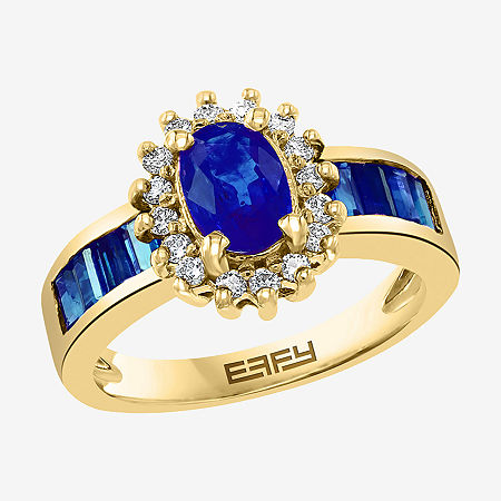 Click here for Effy Womens 1/4 CT. T.W. Diamond & Genuine Blue Sa... prices