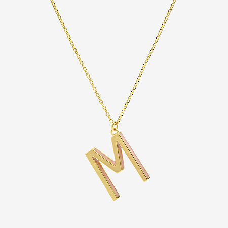 Click here for Sparkle Allure Initial Womens 14K Gold Over Brass... prices