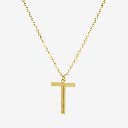 Click here for Sparkle Allure Initial Womens 14K Gold Over Brass... prices