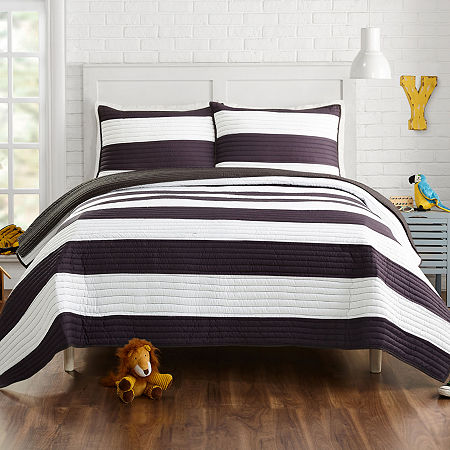 Click here for Urban Playground Lavelle Stripes Quilt Set  One Si... prices