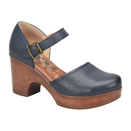 Click here for BOC by Born Gia Womens Round Clogs  8 Medium  Blue prices