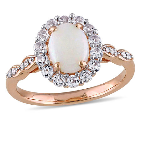 Click here for Womens Diamond Accent Genuine White Opal 14K Gold... prices