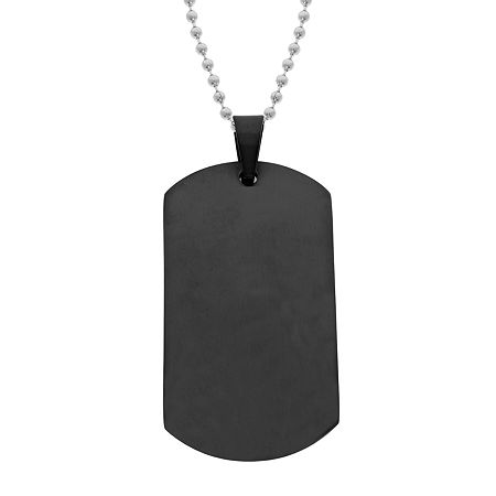 Click here for Mens Stainless Steel Dog Tag 22 Inch Pendant Neckl... prices