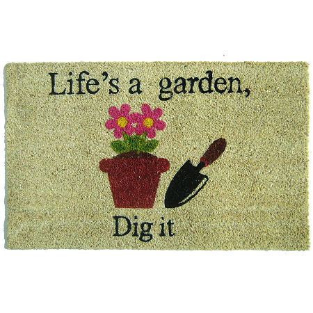 Click here for Lifes a Garden Rectangular Doormat - 18X30  One Si... prices