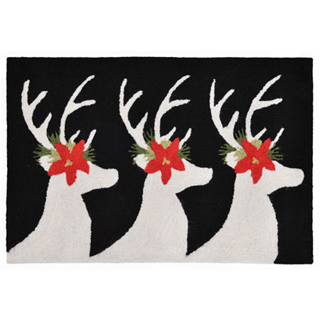 Click here for Liora Manne Front Porch Indoor/Outdoor Reindeer Bl... prices