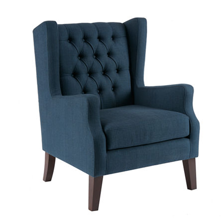 Click here for Madison Park Roan Button Tufted Wing Chair  One Si... prices