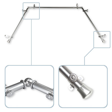 Click here for Rod Desyne Bay Window Rod  One Size  Silver prices