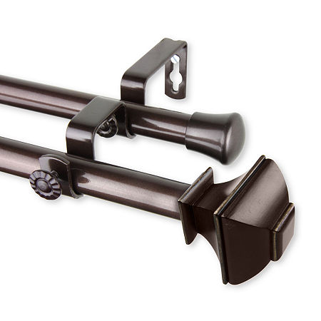 Click here for Rod Desyne Marion Double Curtain Rod  One Size  Br... prices