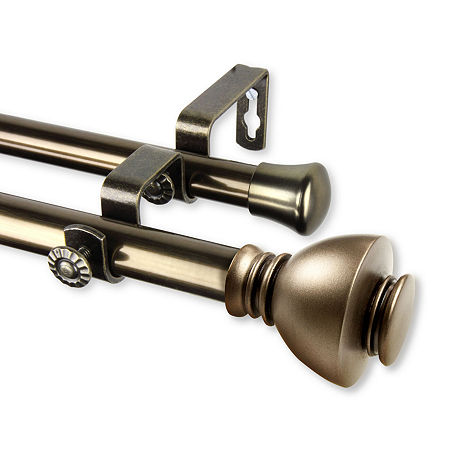 Click here for Rod Desyne Alma Double Curtain Rod  One Size  Brow... prices