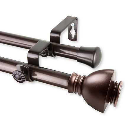 Click here for Rod Desyne Alma Double Curtain Rod  One Size  Brow... prices