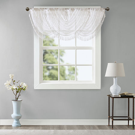 Click here for Madison Park Iris 38W X 46L Rod Pocket Valance  On... prices