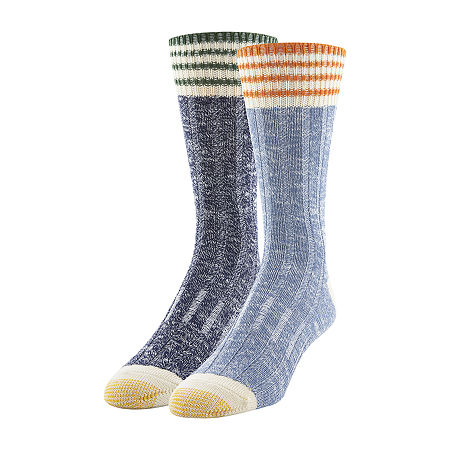 Click here for Gold Toe Mens 2 Pair Crew Socks  10-13  Gray prices