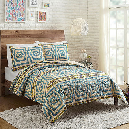 Justina Blakeney Hypnotic Quilt Set  Full/Queen