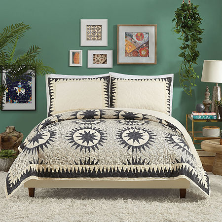 Click here for Justina Blakeney Soleil Quilt Set  King prices