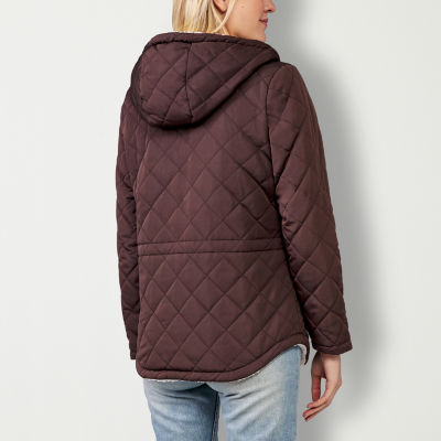 Free Country Womens Water Resistant Midweight Quilted Jacket - JCPenney