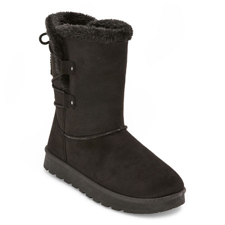 Click here for Pop Womens Melodius Flat Heel Winter Boots  7 Medi... prices