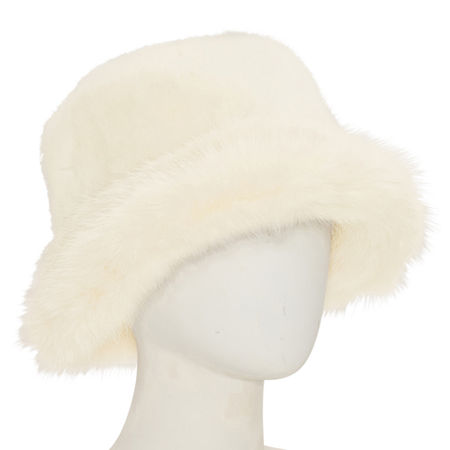 Click here for Mixit Faux Fur Womens Bucket Hat  One Size  Beige prices